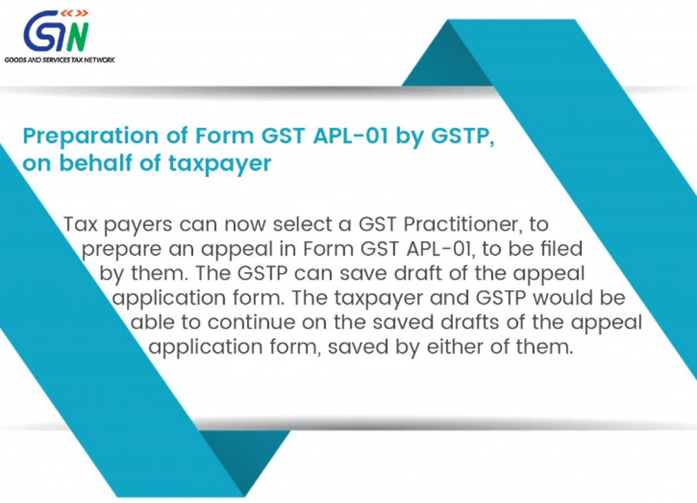 GST Practitioner can now prepare GST appeal form for taxpayers