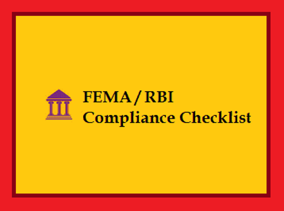 FEMA / RBI Compliance Checklist