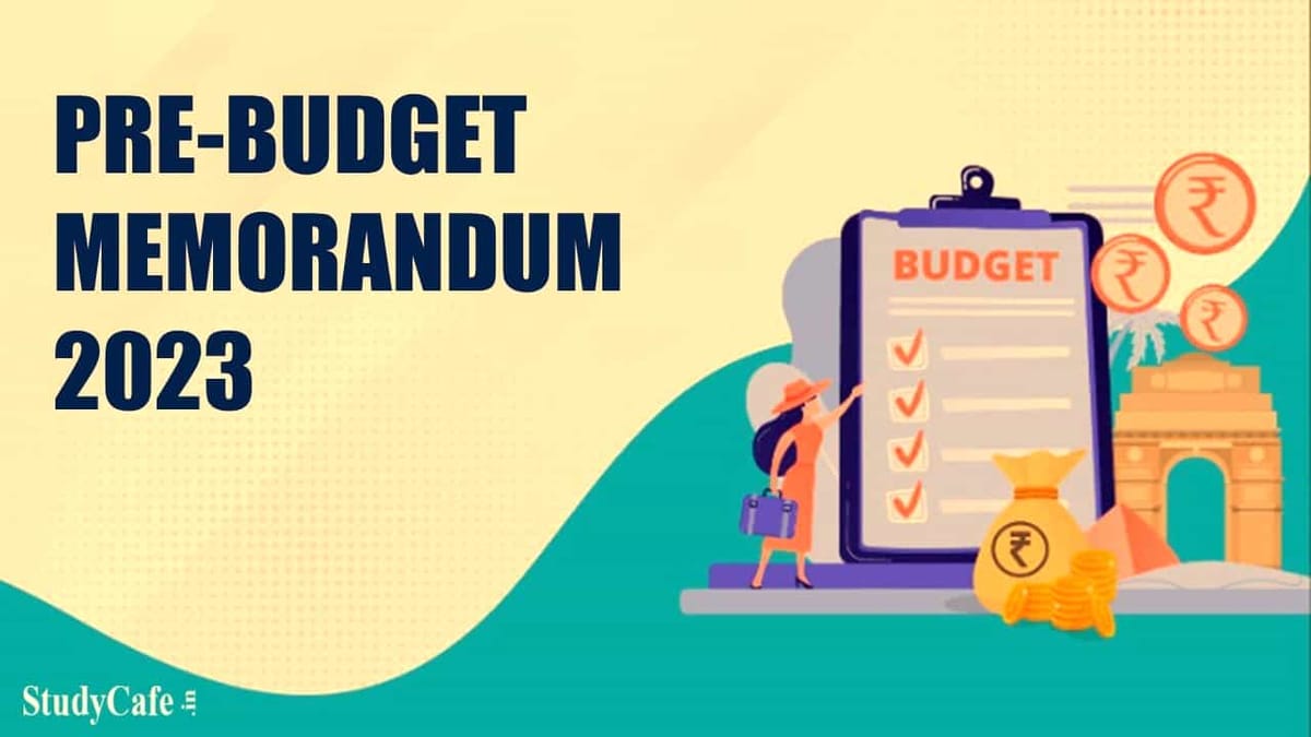 ICAI submits Pre Budget Memorandum 2023