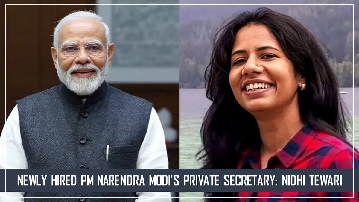 Who is Nidhi Tewari? Newly Hired PM Narendra Modi's Private Secretary ...