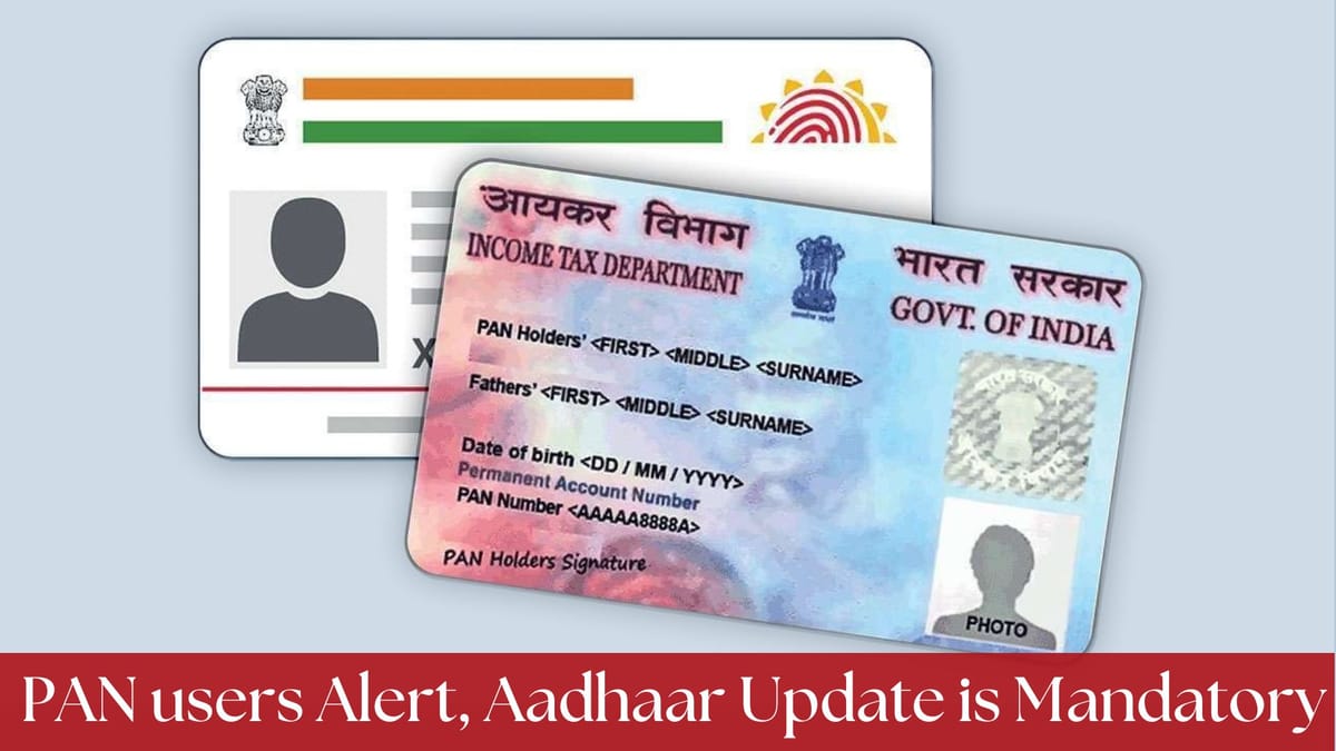 PAN Card may Become Inoperative: Check out CBDT's New PAN-Aadhaar ...