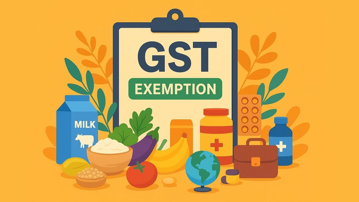 Govt Notifies GST Exemption List: Over 170 Items Made Tax-Free from Sept 22