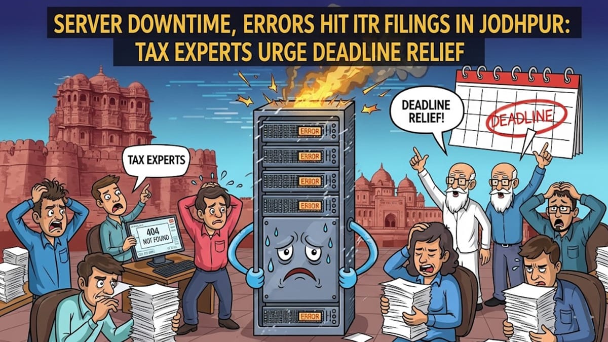 Server Downtime, Errors Hit ITR Filings in Jodhpur: Tax Experts Urge ...