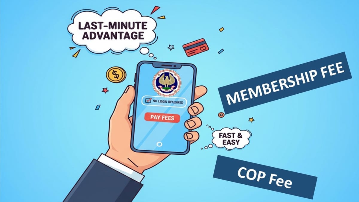 ICAI Members Get Last-Minute Relief: Pay Fees Without Logging In