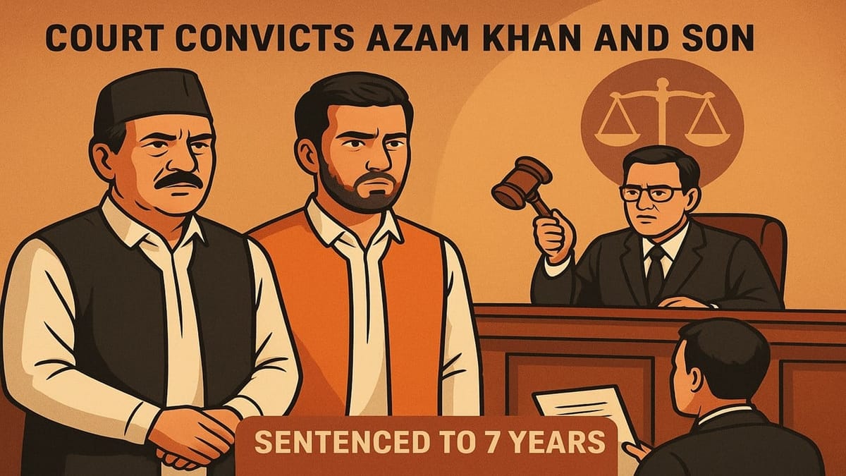 Court Convicts Azam Khan and Son in 2019 Dual PAN Card Forgery Case ...