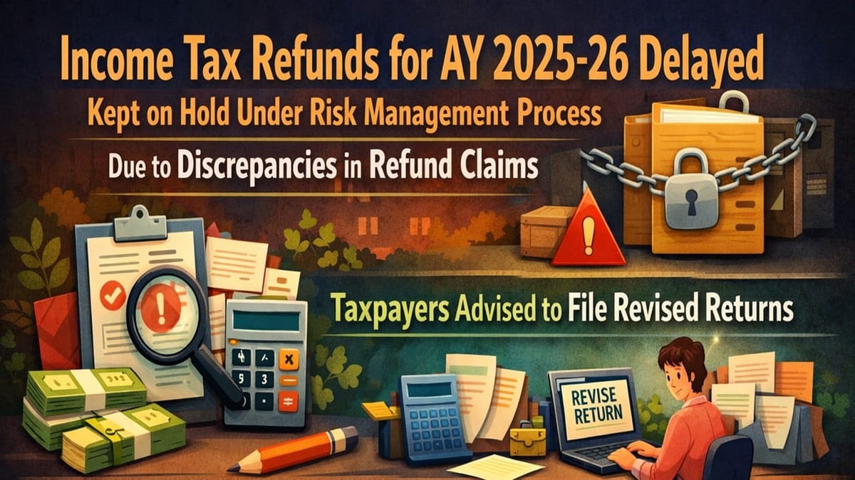 Income Tax Refund Stuck? Key Reasons Why Refunds Are Being Withheld in ...