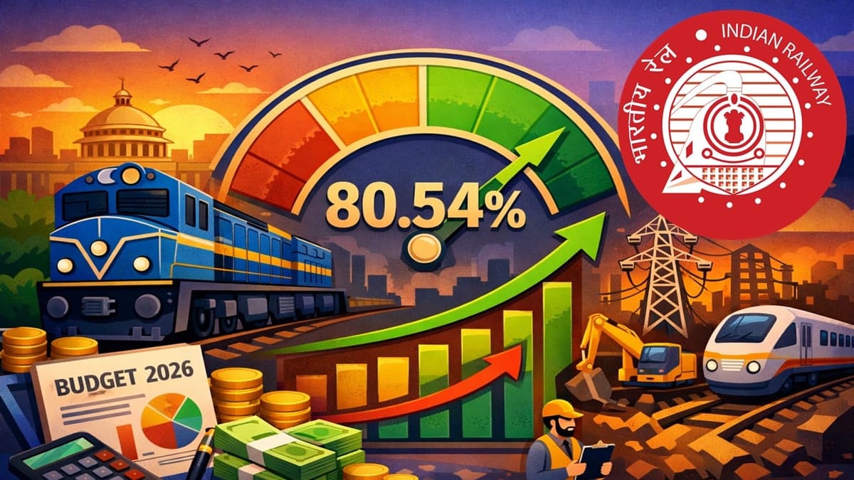 Budget 2026: Indian Railways Utilisation of Budget Funds Rises to 80.54 ...