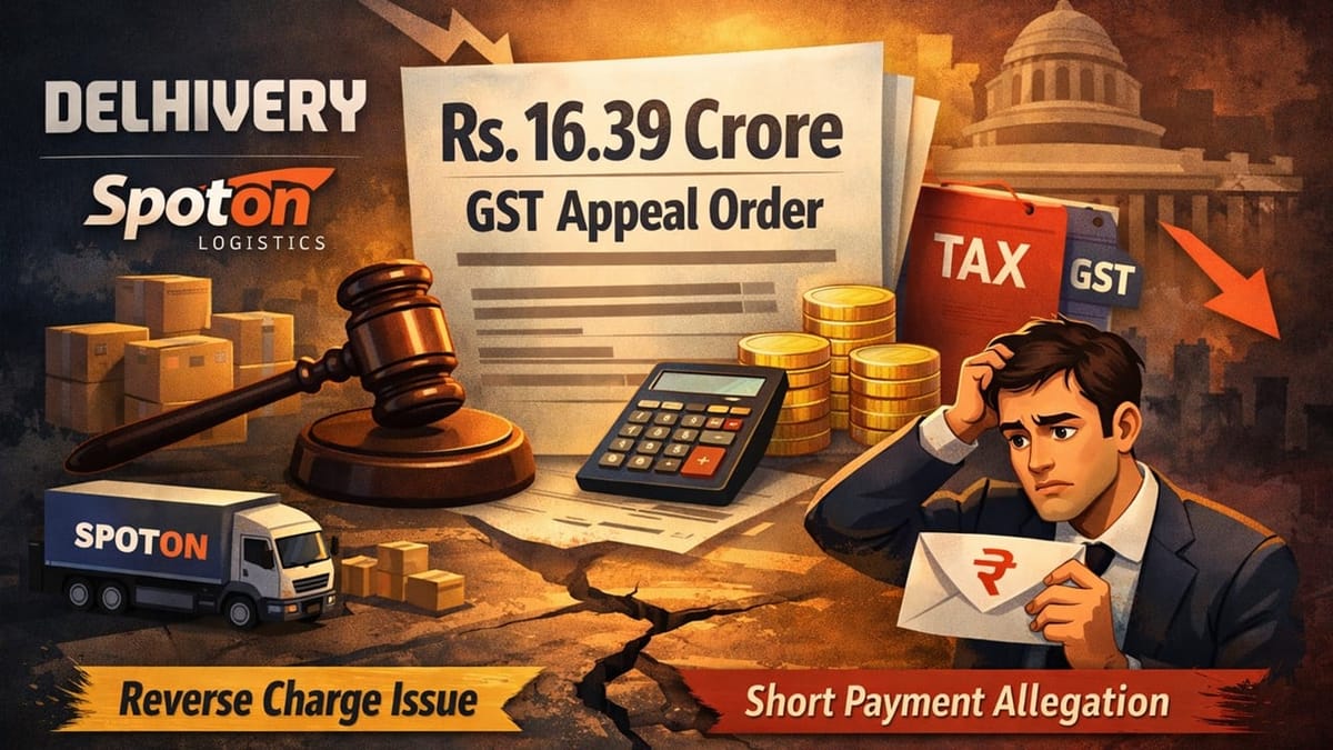 Delhivery Subsidiary Faces Rs. 16.39 Crore GST Demand Over Reverse ...