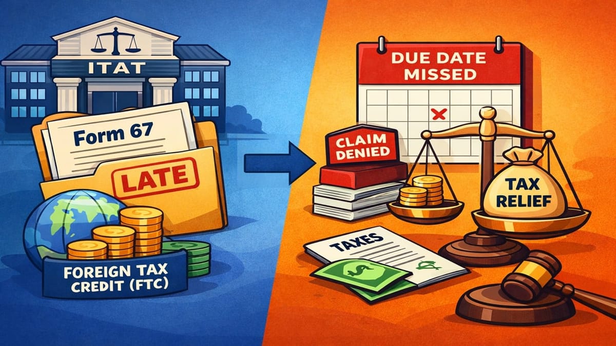 ITAT Allows Foreign Tax Credit Though Form 67 Filed After Due Date