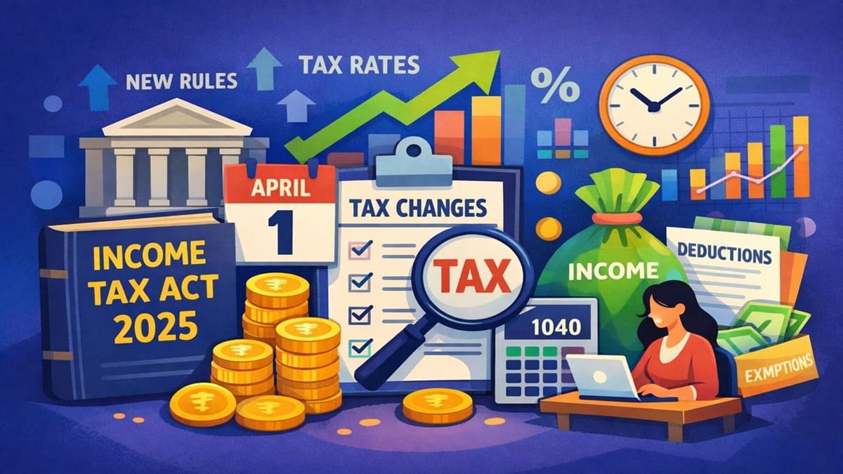 Income Tax Act 2025: Key Income Tax Changes From April 1
