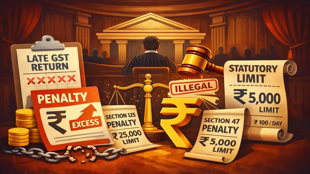 General Penalty u/s 125 cannot be imposed for late filing of GST Return: HC