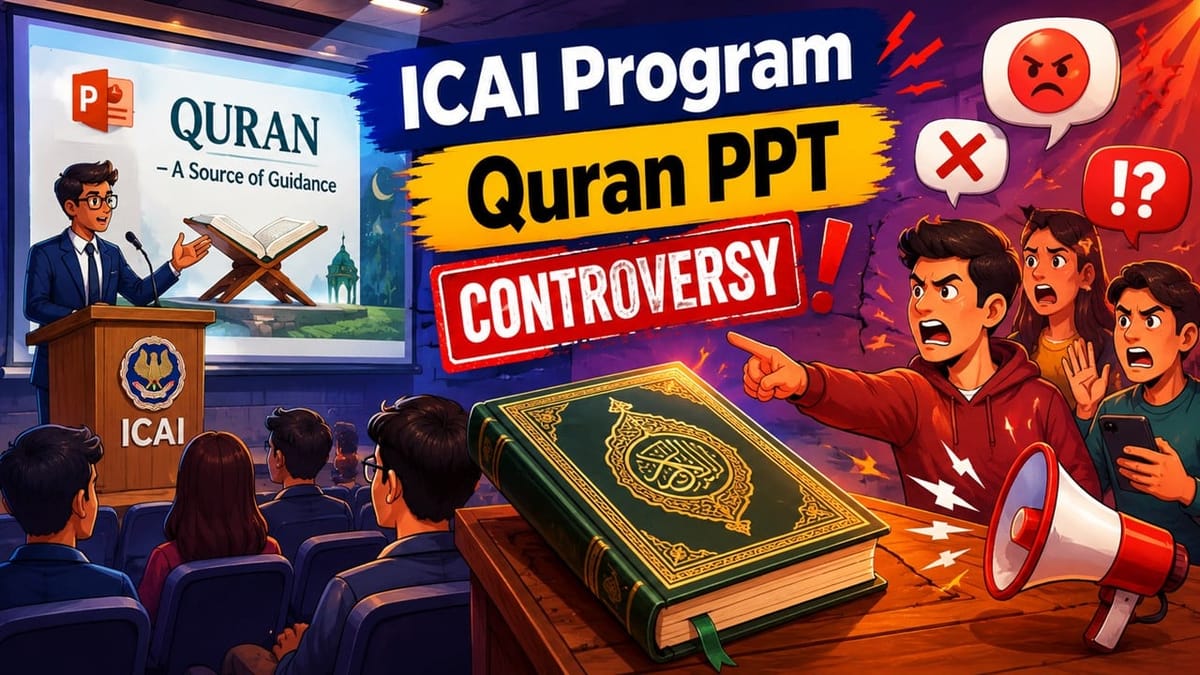 ICAI Program With PPT Based on Quran Sparks Online Controversy