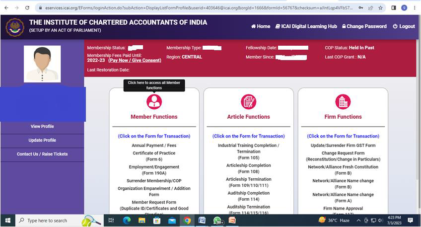 ICAI released FAQs on Know Your Member (KYM)